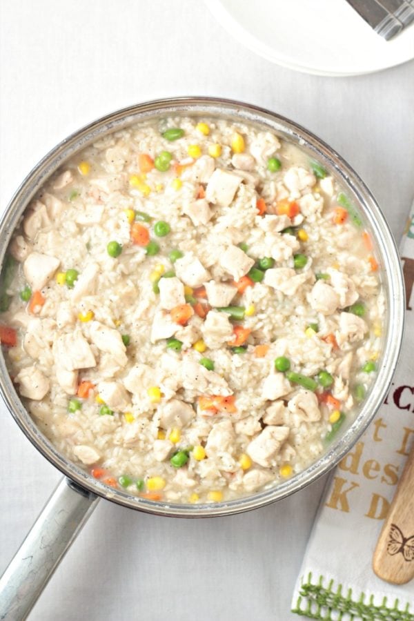 Chicken Rice Vegetable One Pan Dinner - Mindy's Cooking Obsession