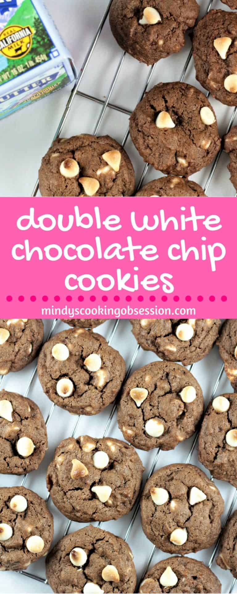 Double White Chocolate Chip Cookies - Mindy's Cooking Obsession