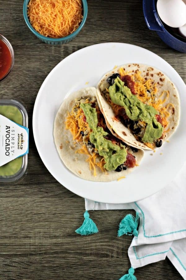 Avocado Breakfast Soft Tacos - Mindy's Cooking Obsession
