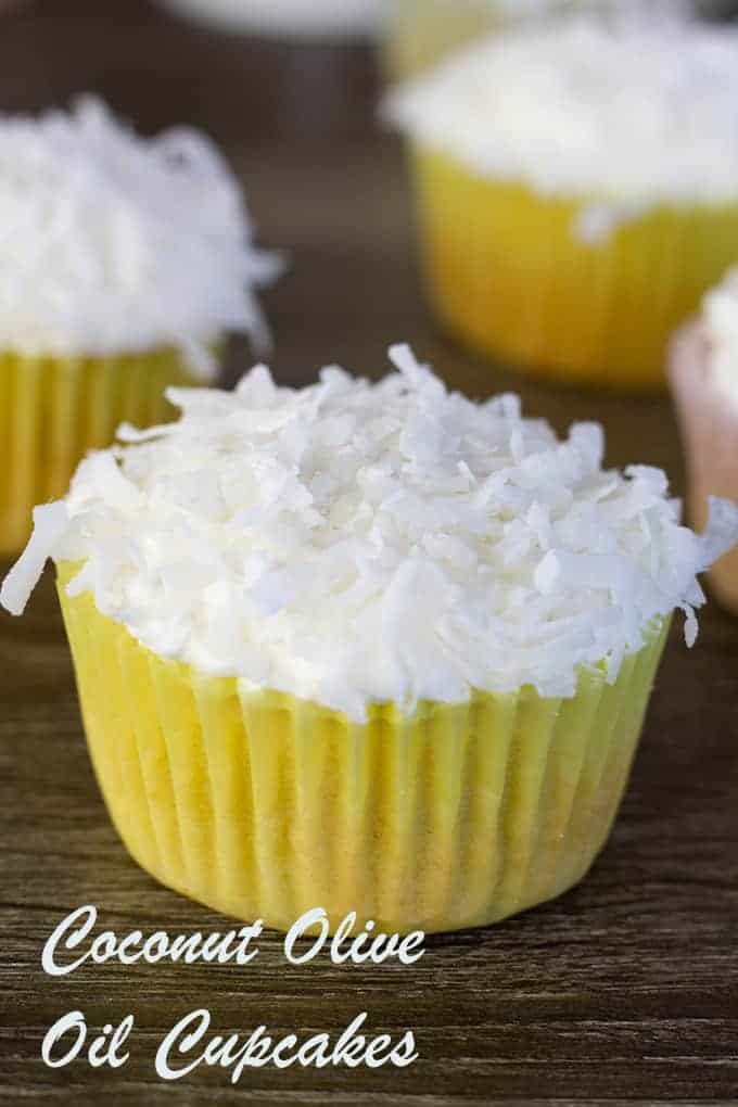 Coconut Olive Oil Cupcakes - Mindy's Cooking Obsession