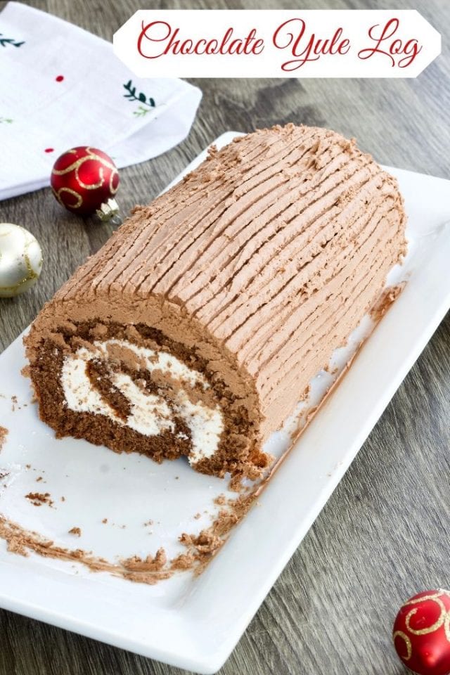 Chocolate Yule Log - Mindy's Cooking Obsession