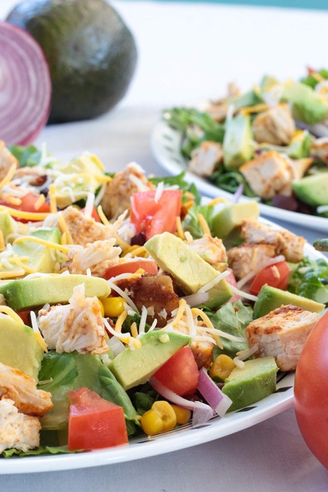Southwest Ranch Salad with Chicken - Mindy's Cooking Obsession