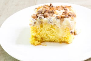 Butter Brickle Poke Cake - Mindy's Cooking Obsession
