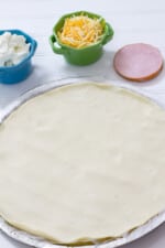 Canadian Bacon Breakfast Pizza Recipe - Mindy's Cooking Obsession