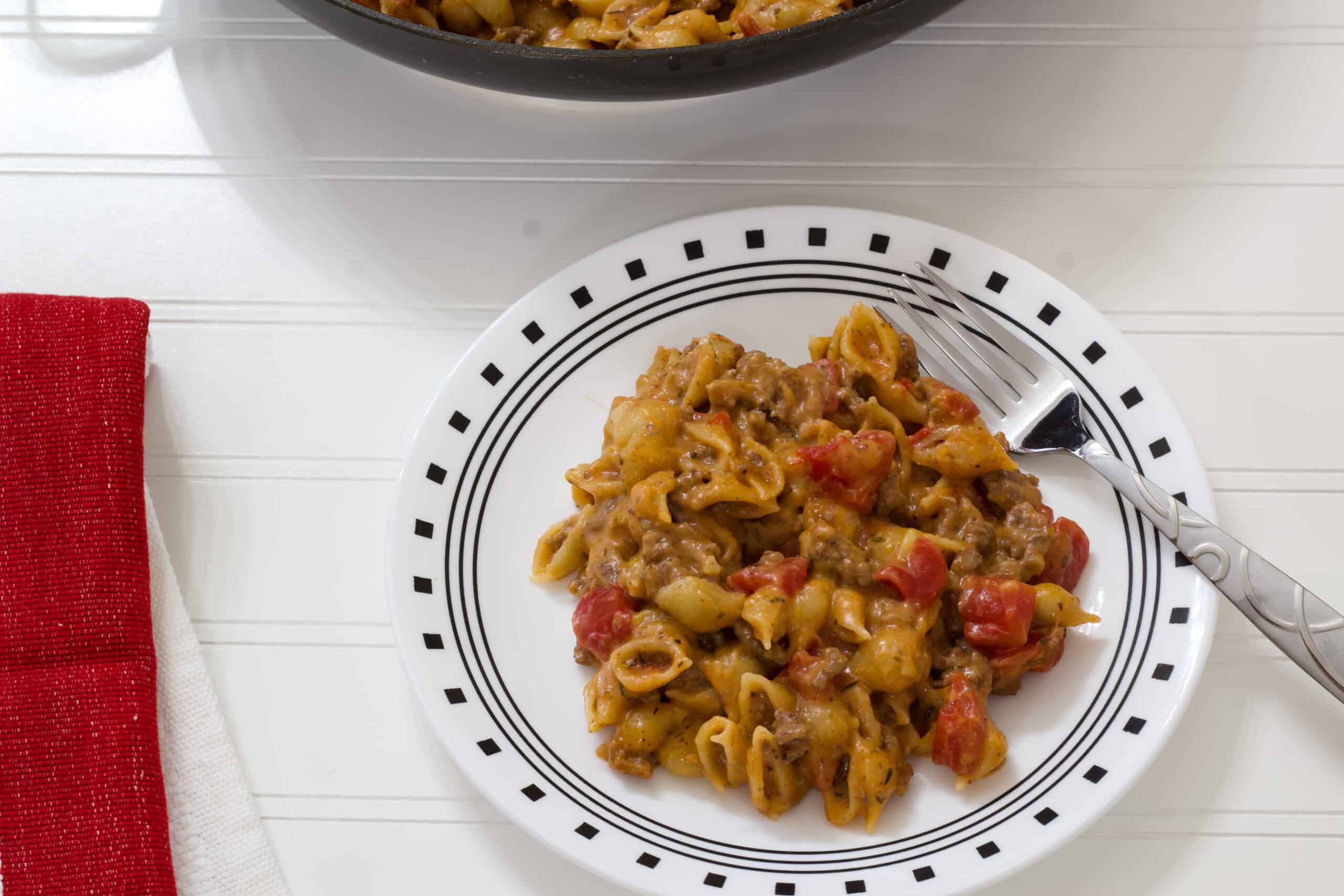 Homemade Hamburger Helper Cheesy Italian Shells - Mindy's Cooking Obsession