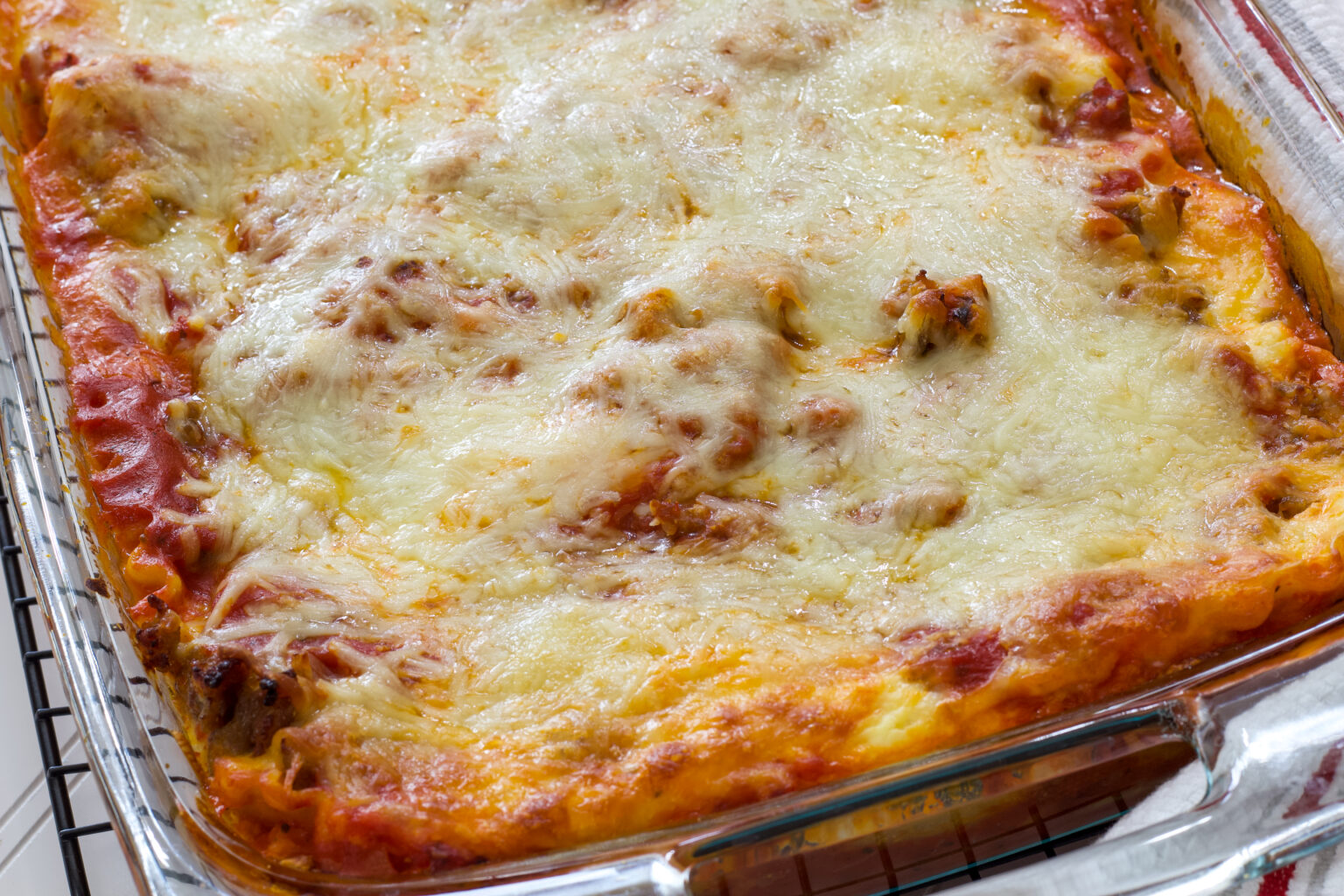 Lasagna with Jar Sauce - Mindy's Cooking Obsession
