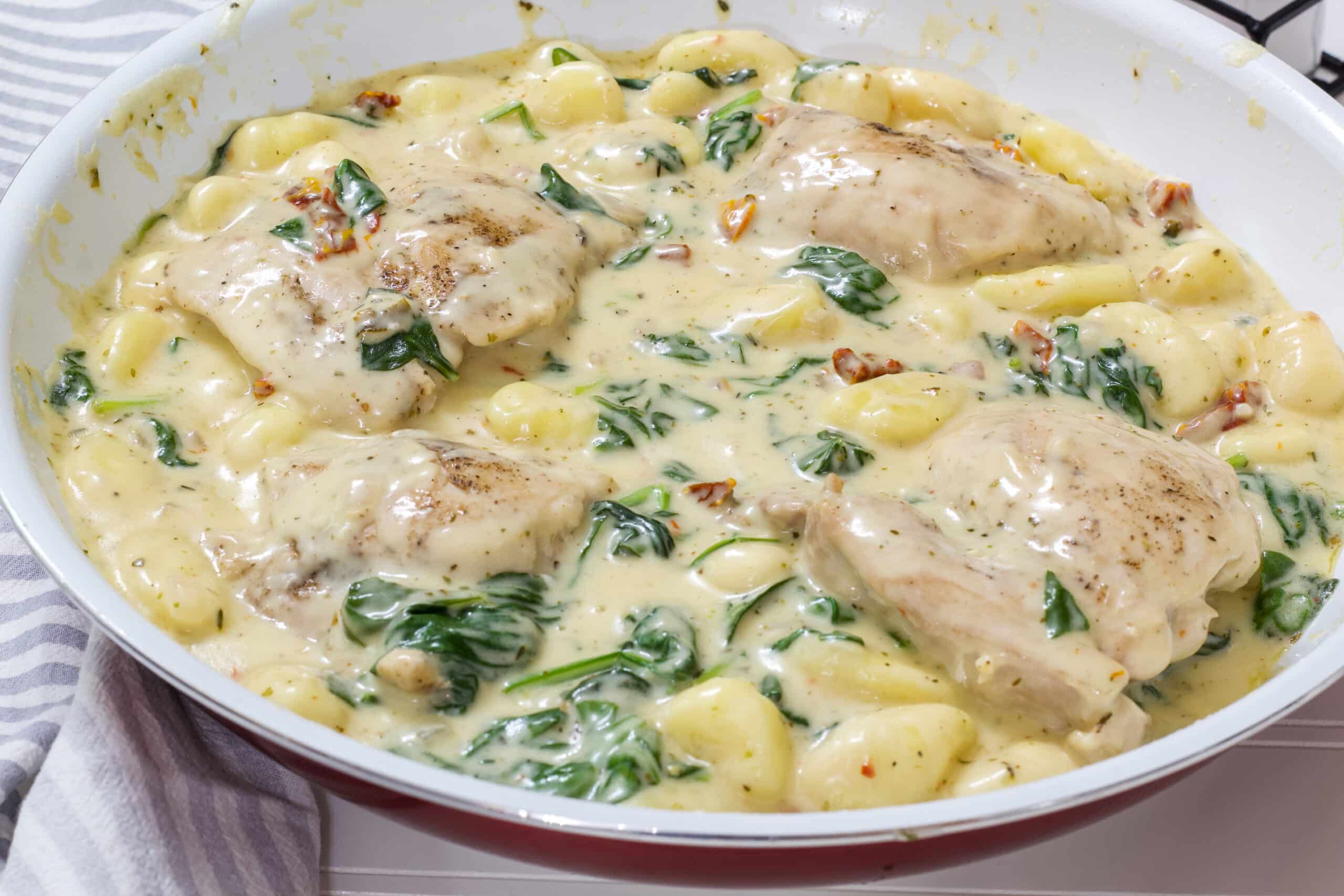 Creamy Chicken and Gnocchi Dinner - Mindy's Cooking Obsession