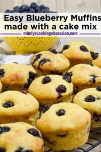 Cake Mix Blueberry Muffins - Mindy's Cooking Obsession
