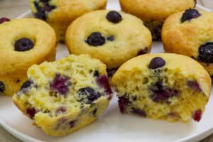 Cake Mix Blueberry Muffins - Mindy's Cooking Obsession
