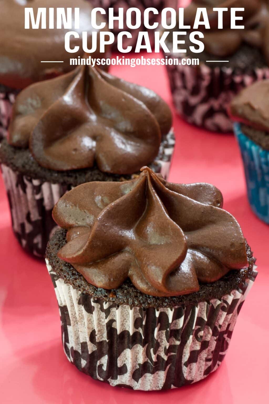 Mini Chocolate Cupcakes - Mindy's Cooking Obsession