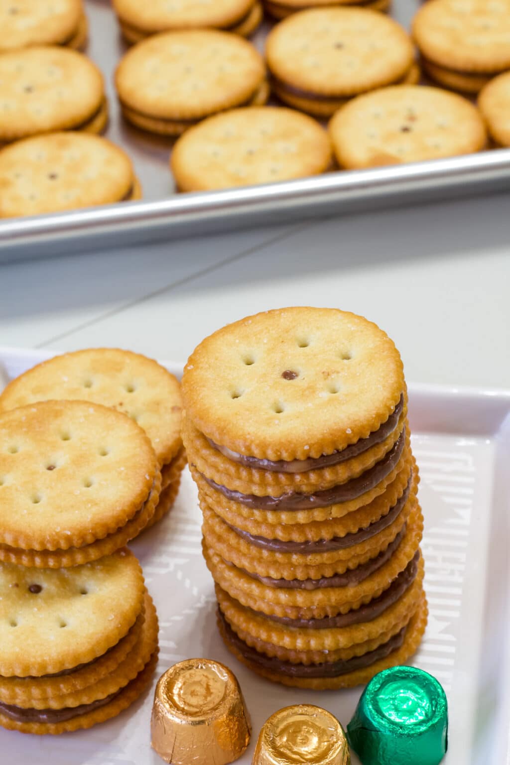 Rolo Stuffed Ritz Crackers - Mindy's Cooking Obsession