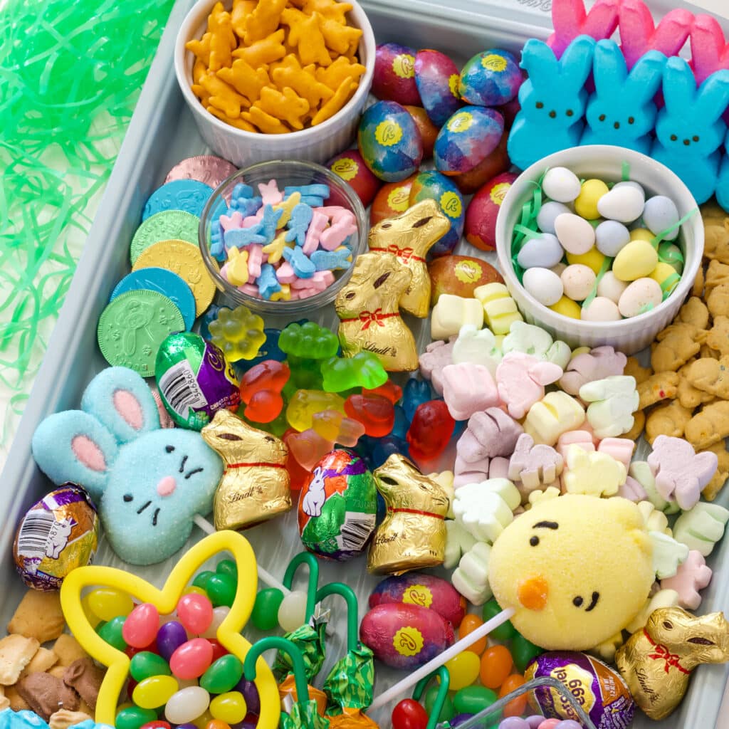 Easter Candy Charcuterie Board - Mindy's Cooking Obsession