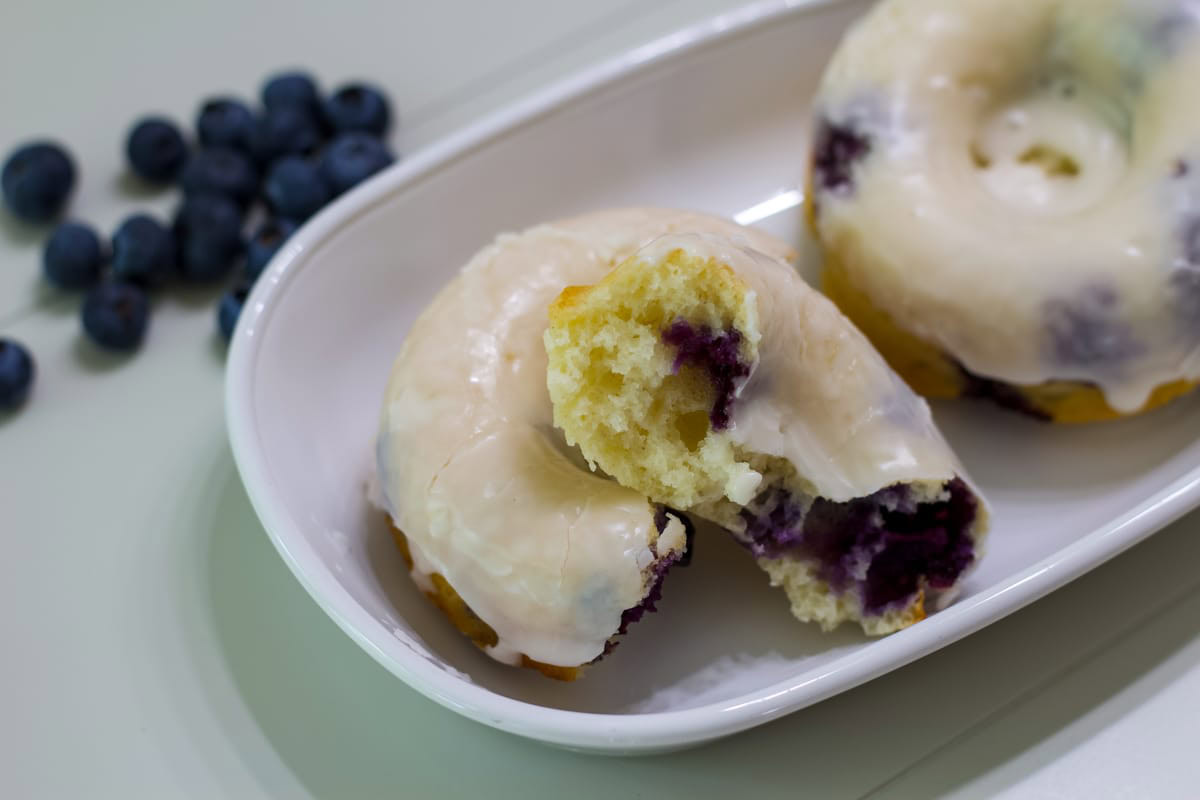 Baked Blueberry Donuts - Mindy's Cooking Obsession