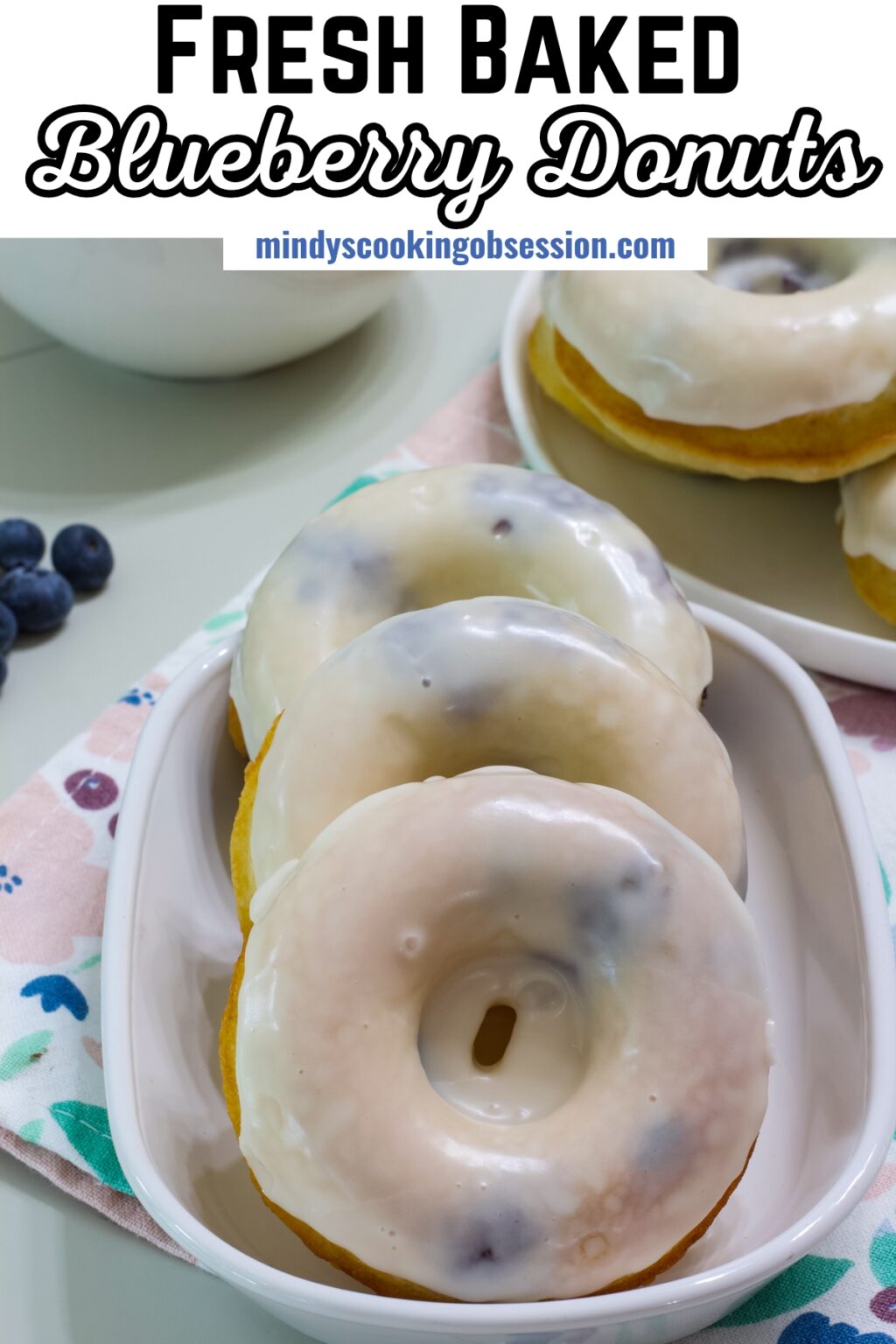 Baked Blueberry Donuts - Mindy's Cooking Obsession