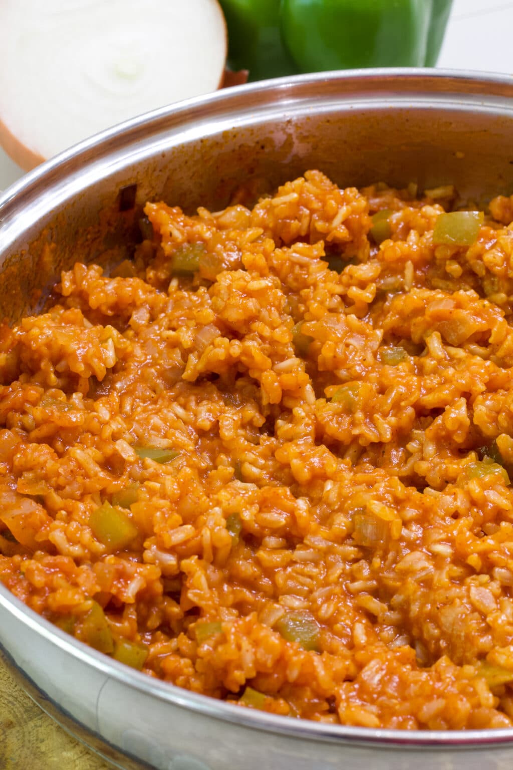 Healthy Spanish Brown Rice - Mindy's Cooking Obsession