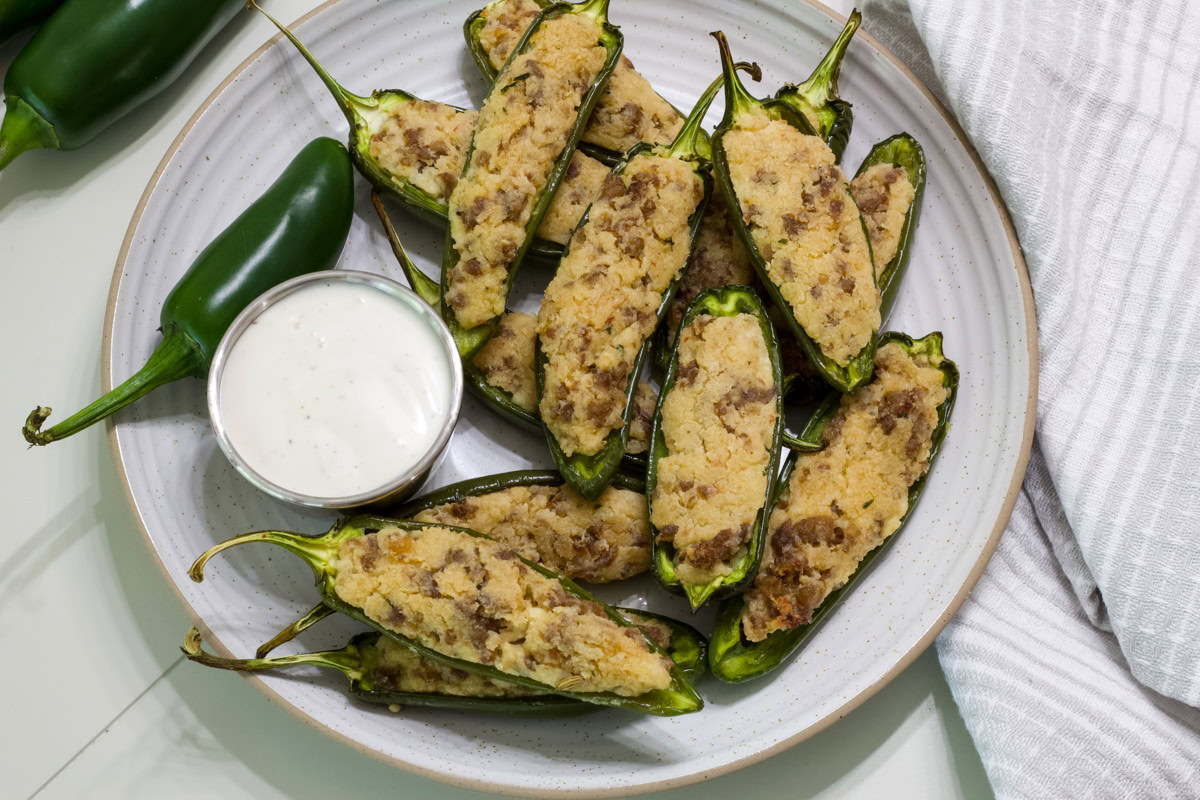 Stuffed Jalapenos Recipe (cream cheese and sausage)