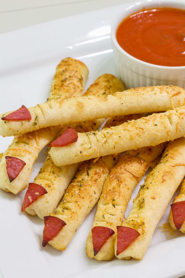 Halloween Witches Fingers Breadsticks - Mindy's Cooking Obsession