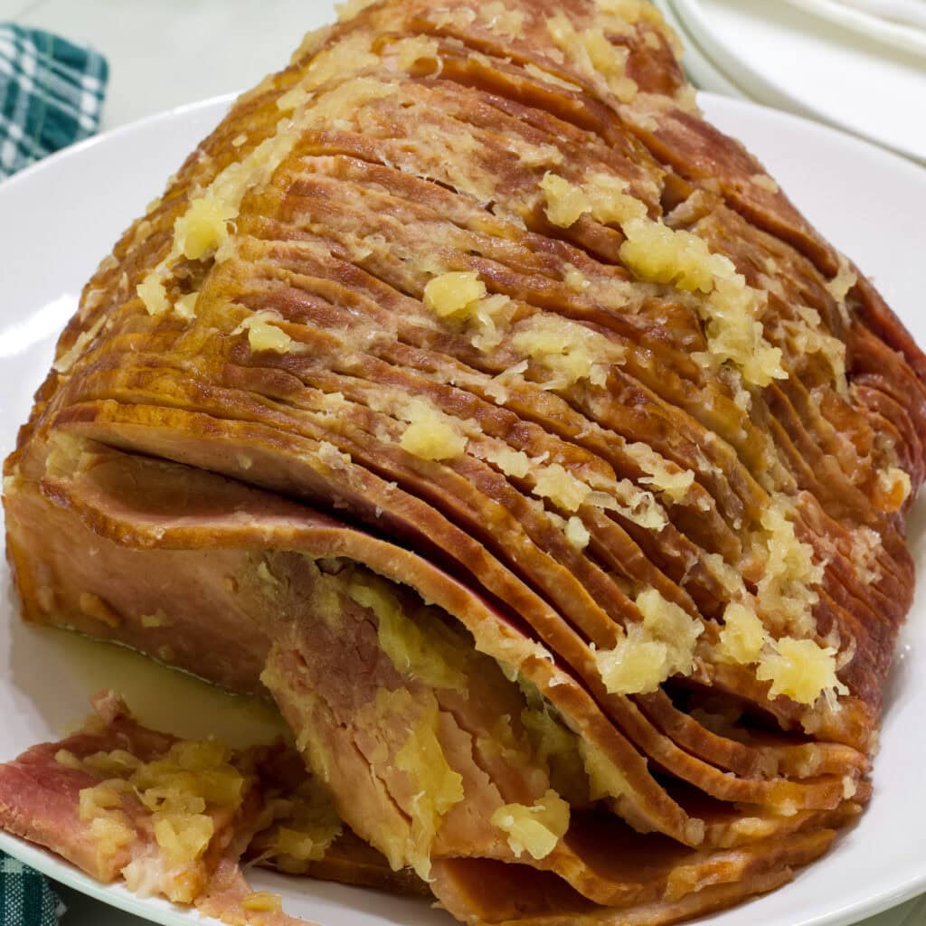 3-ingredient Crockpot Ham - Mindy's Cooking Obsession