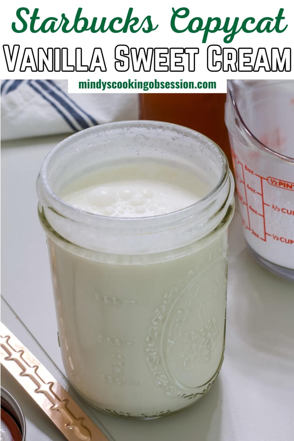 Starbucks Sweet Vanilla Cream - Mindy's Cooking Obsession