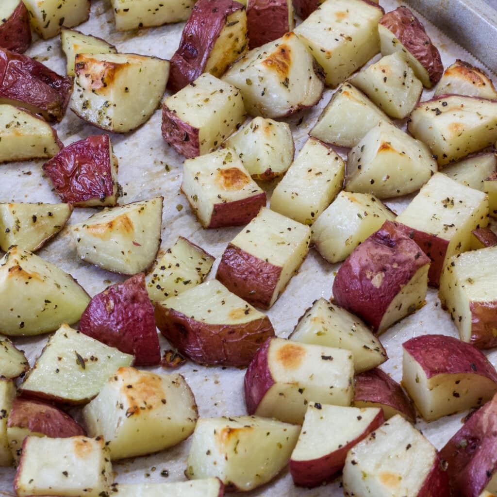 Herb Roasted Red Potatoes - Mindy's Cooking Obsession